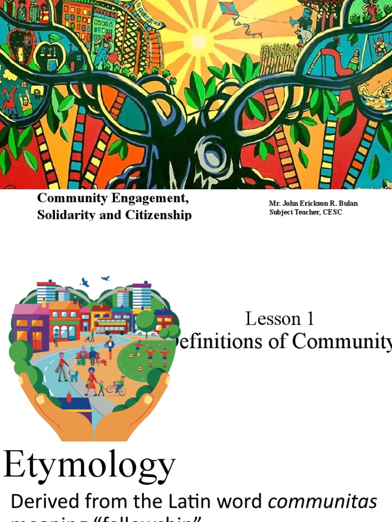 Defining Community: Perspectives from Social Sciences, Institutions ...