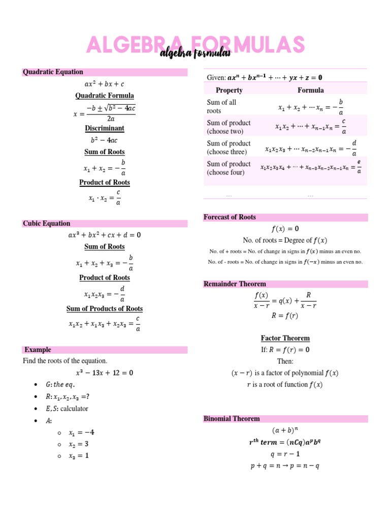 Math Formulas | PDF | Area | Trigonometric Functions