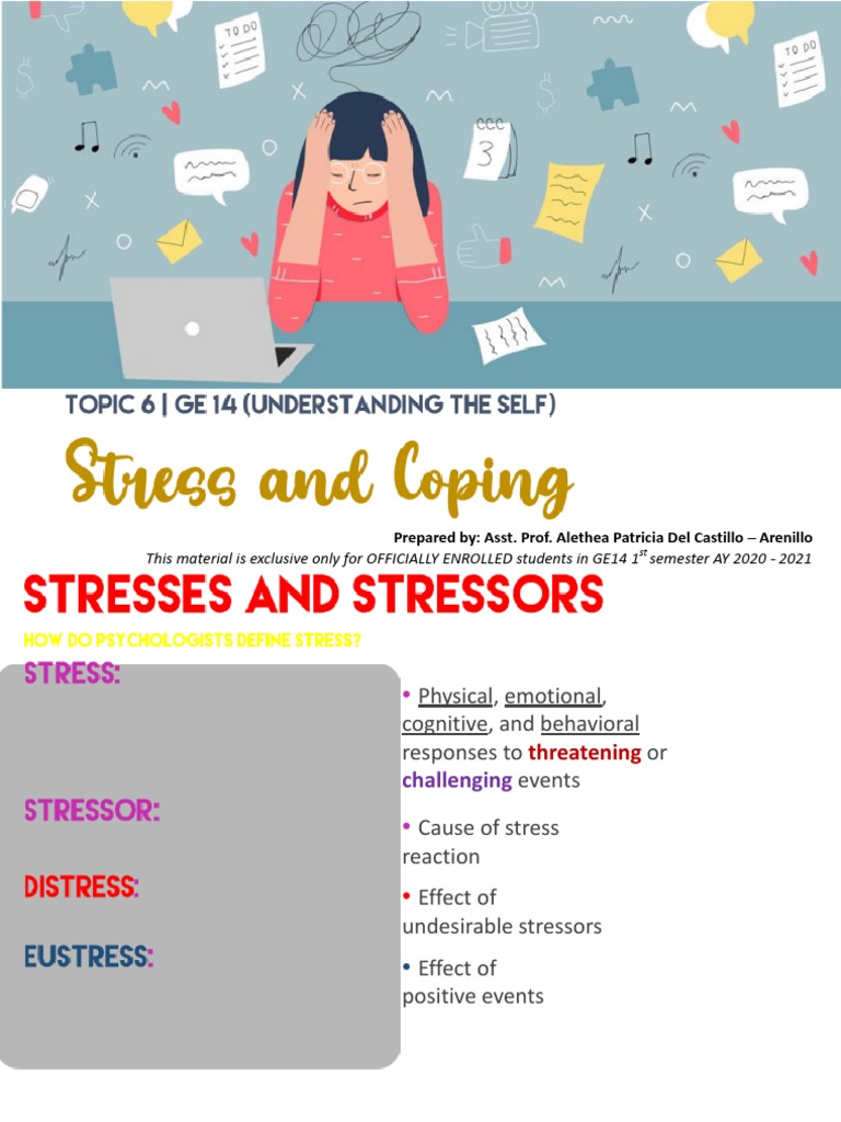 Stress and Coping - Lecture | PDF | Stress (Biology) | Psychiatry ...