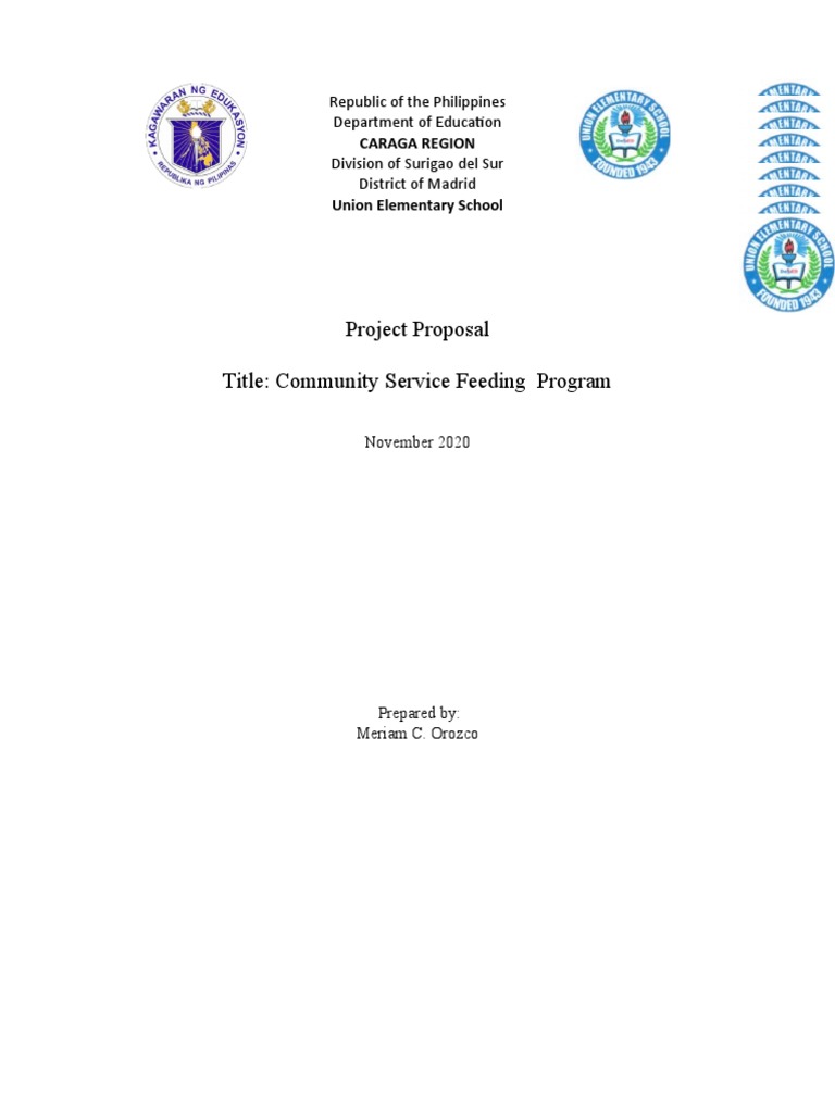 Project Proposal (Feeding Program) | PDF | Malnutrition | Health Sciences