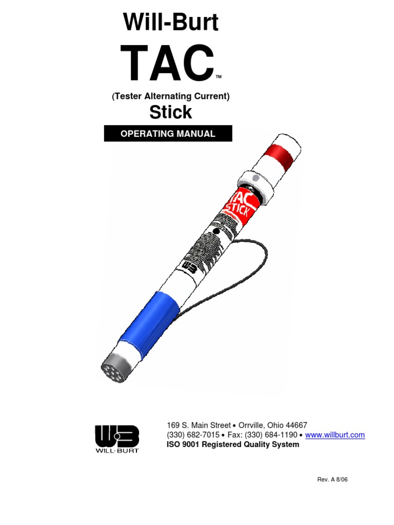 Tac Stick Manual | PDF | Alternating Current | Switch