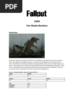Fallout RPG - Character Sheet | PDF | Role Playing Games