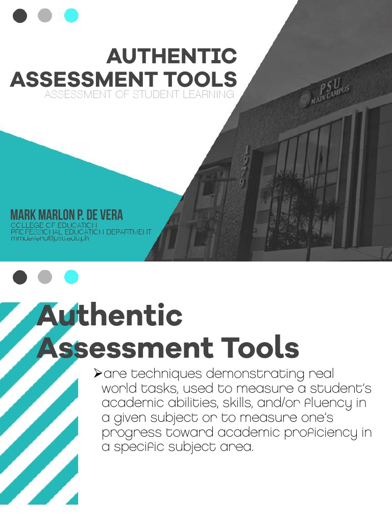 Authentic Assessment Tools | Download Free PDF | Educational Assessment ...