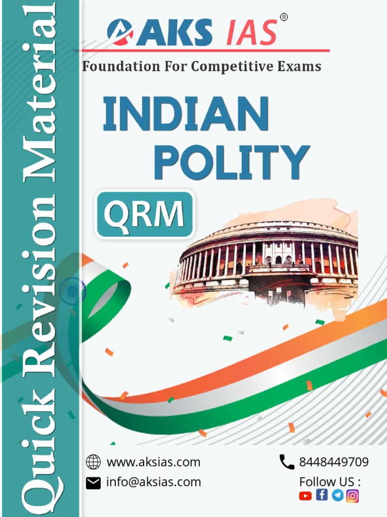 Indian Polity | PDF | Government Of India | Public Law