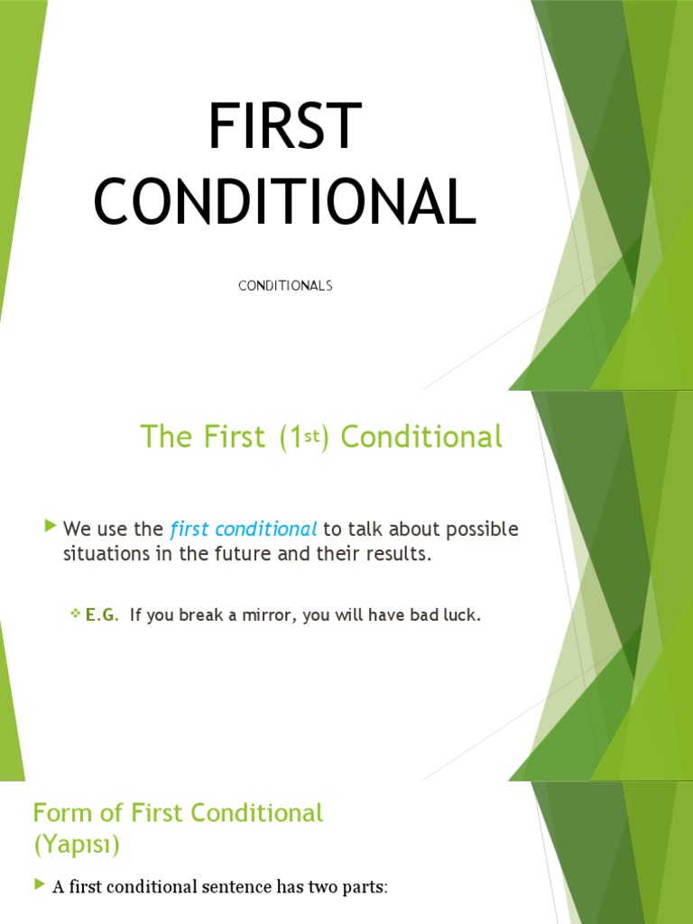 First Conditional | PDF