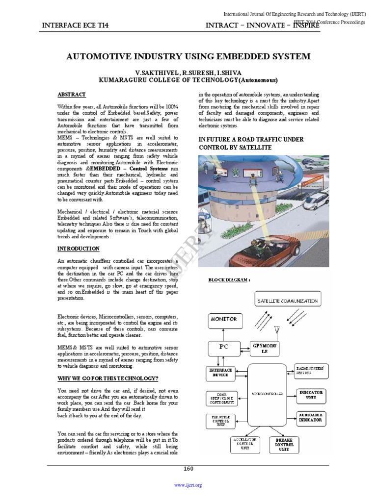 Embedded Control in Automotive Systems | PDF | Ignition System ...