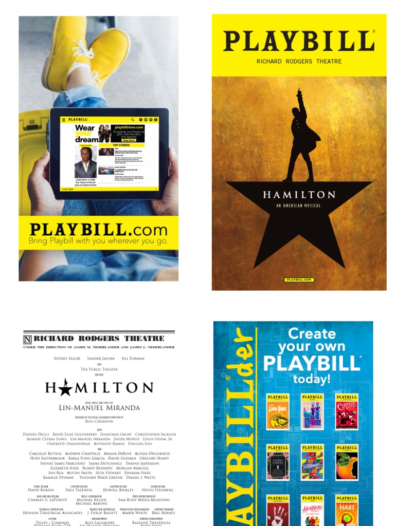 Hamilton Playbill Program 2016 | PDF | Hamilton (Musical) | Broadway ...
