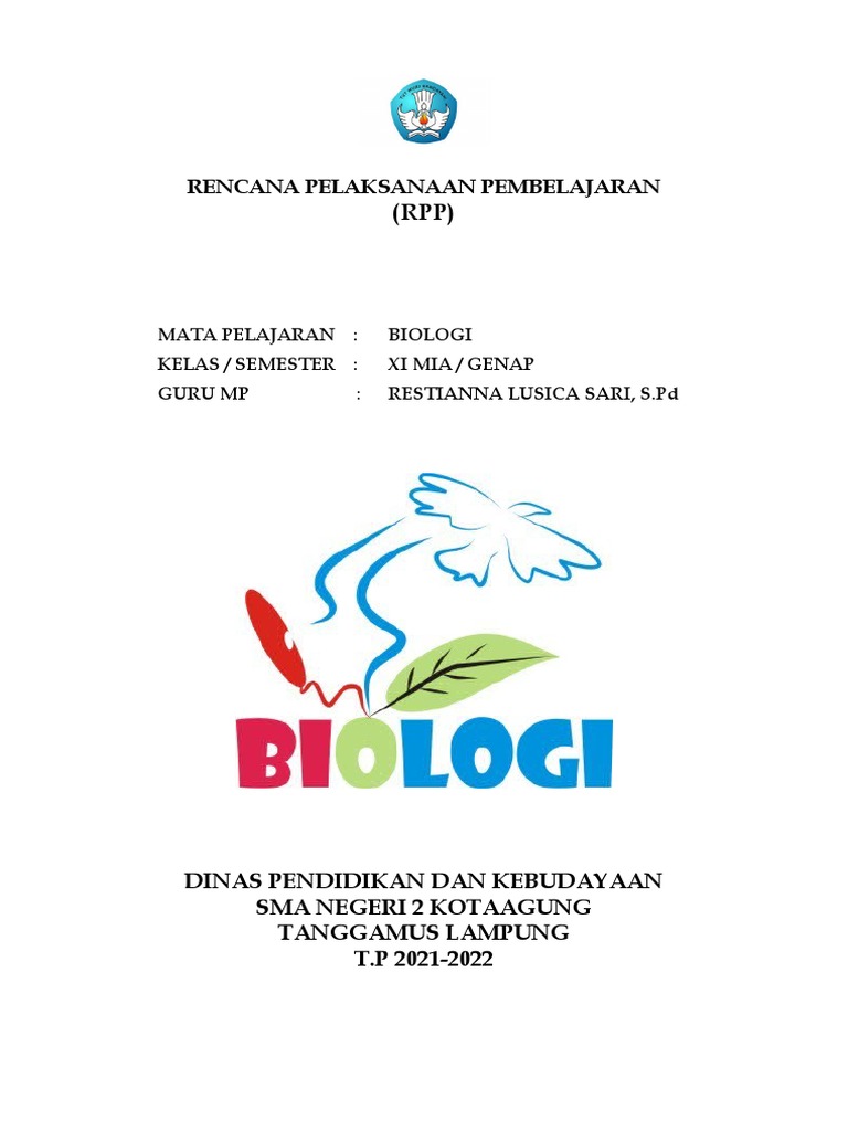 Cover-Rpp Dan Buku Kerja | PDF