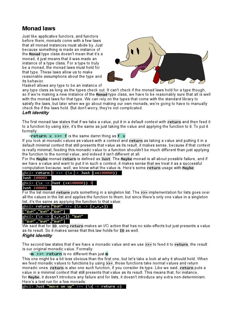 Monads 7 | PDF | Subroutine | Functional Programming
