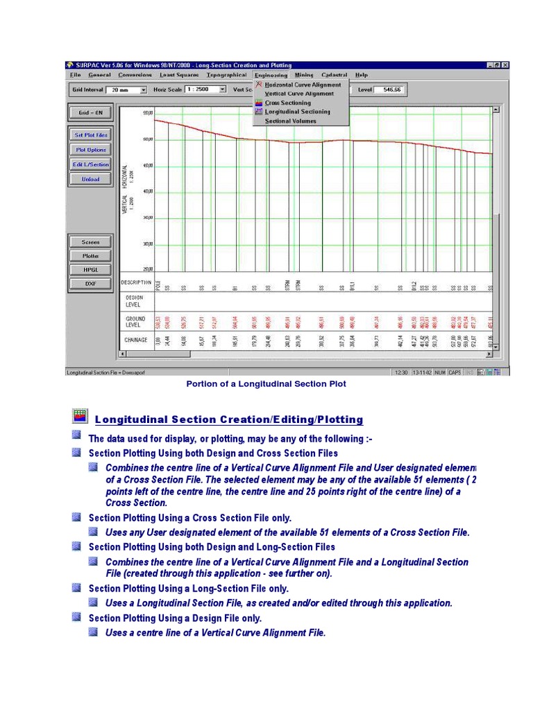 Portion of A Longitudinal Section Plot | PDF | Contour Line | Topography