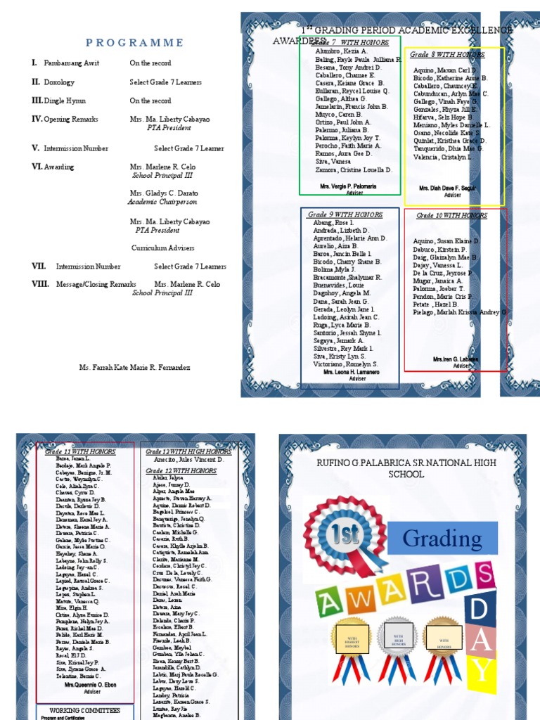 Academic Excellence Awards Program | PDF