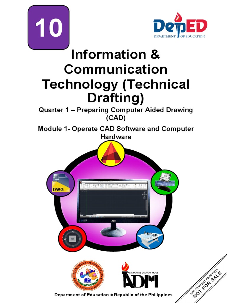 10 Ict Technicaldrafting Q1 Mod1 V3 Pdf Computer Aided Design Auto Cad