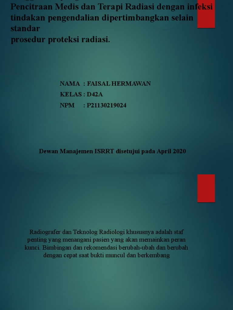 Panduan APD untuk Radiografer | PDF | Pengembangan Diri | Sains ...