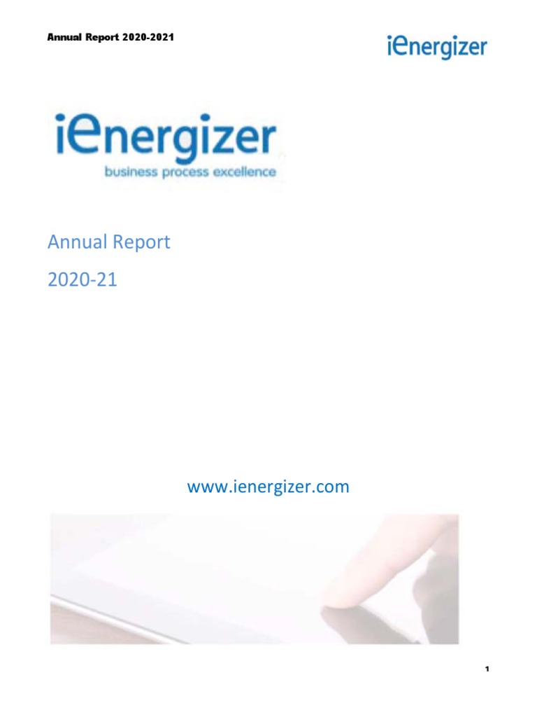 Ienergizer Limited 31 March 2021 - Annual Report | PDF | Going Concern ...