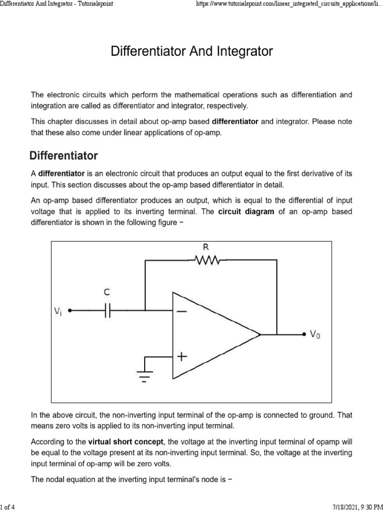 Opamp Diff Int | PDF | Business