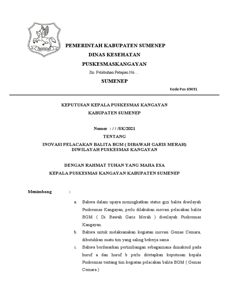 SK Inovasi BGM | PDF