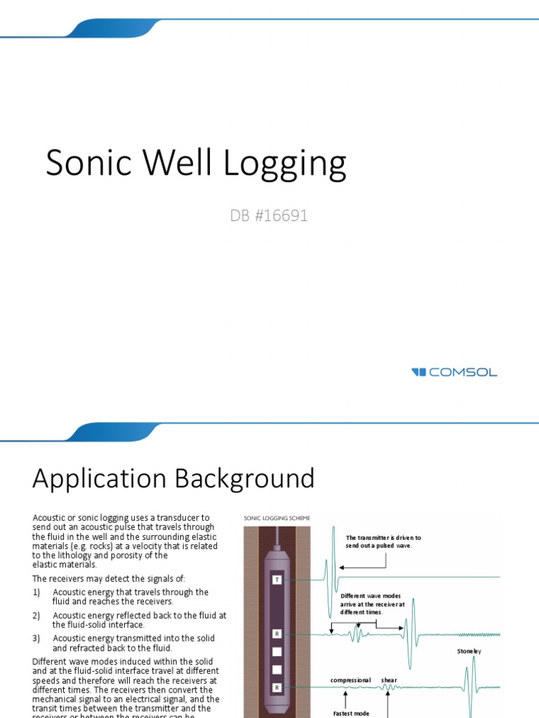 Sonic Well Logging 53a | PDF | Acoustics | Piezoelectricity