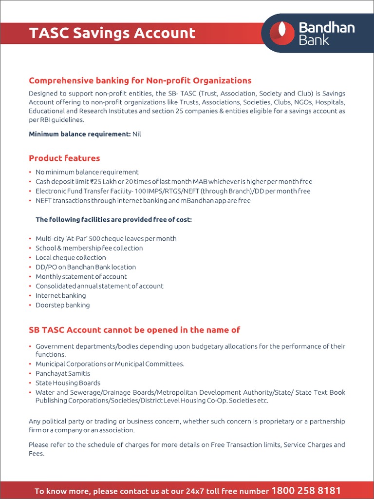 TASC Savings Account | PDF