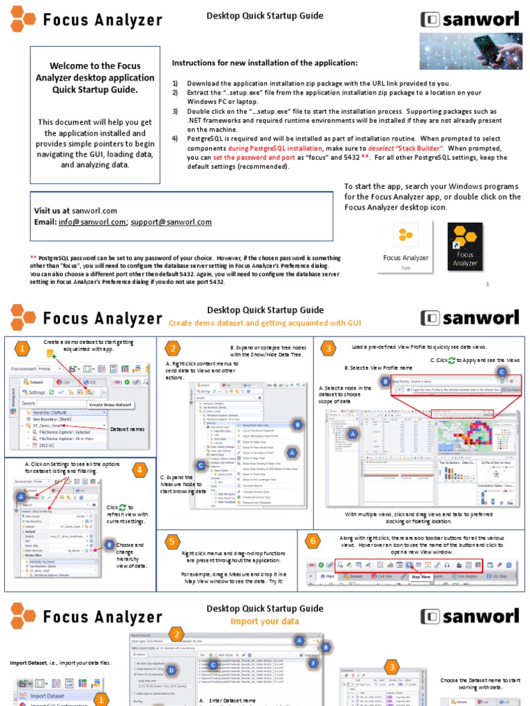 Focus Analyzer Quick Startup Guide | PDF | Websites | Desktop Environment