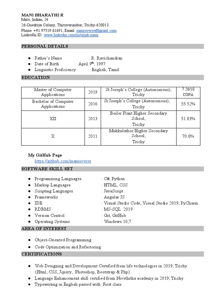 Mani Bharathi R: M Aniuverse WWW Ulink-Mani | PDF | Bootstrap (Front End Framework) | Product ...