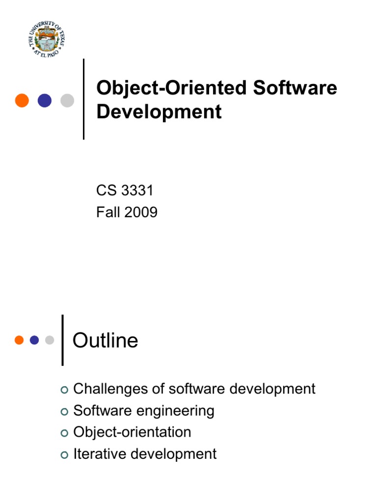 Oosd | PDF | Software Development | Object Oriented Programming