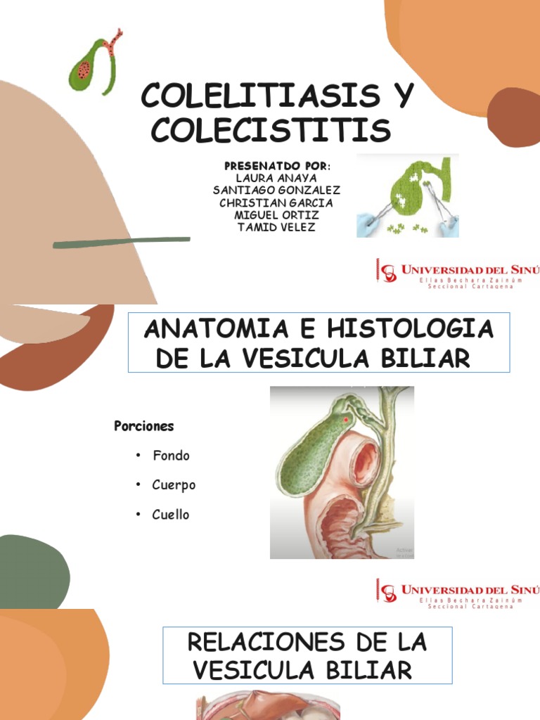 COLELITIASIS Y COLECISTITIS. Completa | PDF | Vesícula biliar | Sistema ...