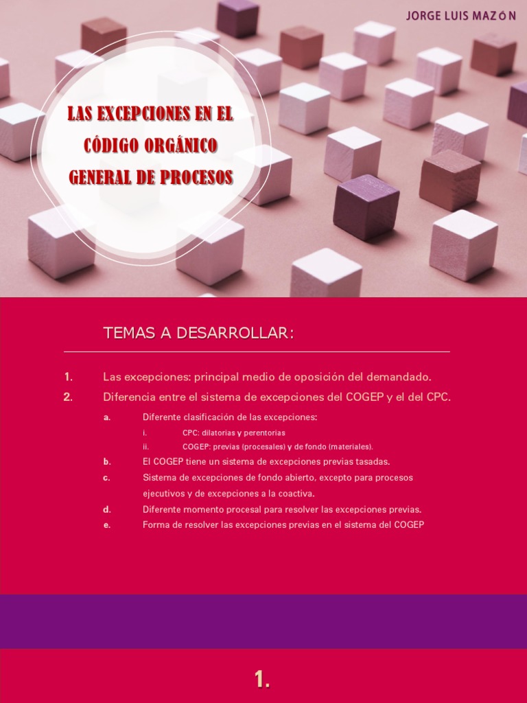 Las Excepciones | PDF | Reunión | Demanda judicial