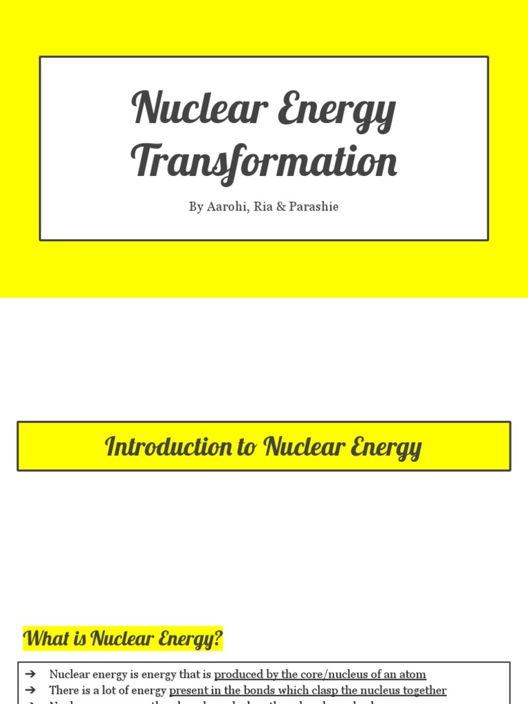 Nuclear Energy | PDF | Nuclear Fission | Nuclear Reactor