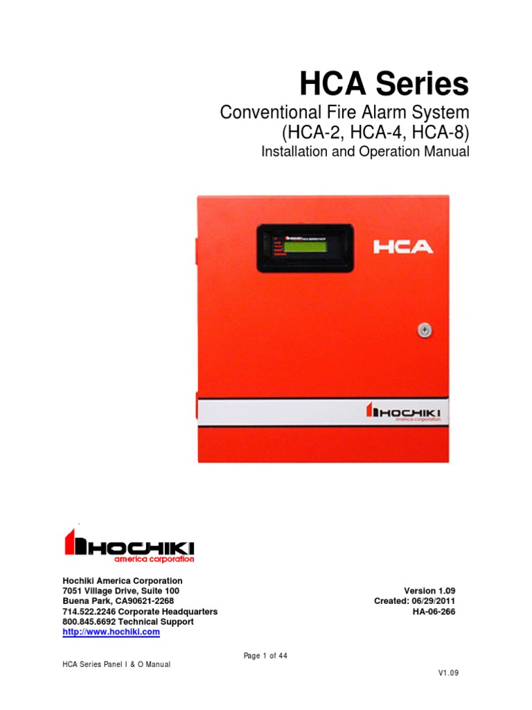 Manual Tablero Convencional - Hochiki SERIE HCA | PDF | Mains ...