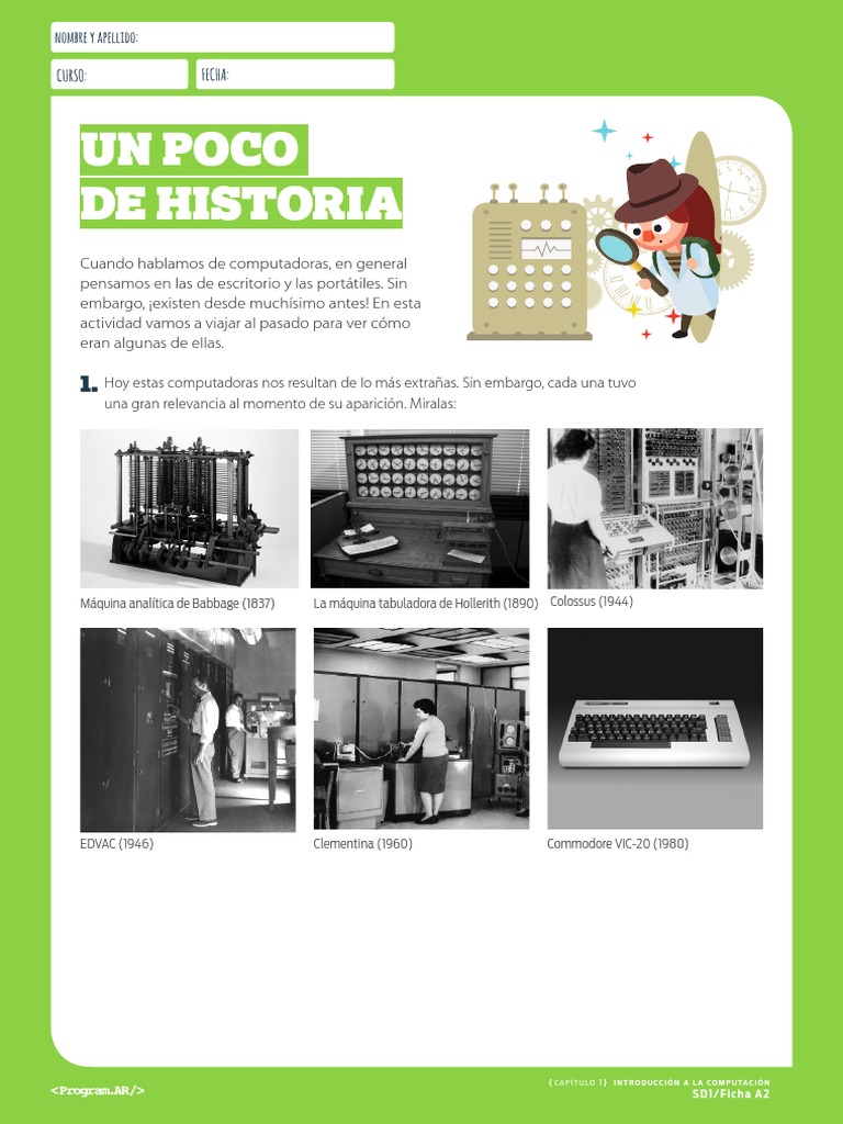 TP1 - Historia de La Computacion | PDF | Arquitectura de Computadores | Ingeniería Informática