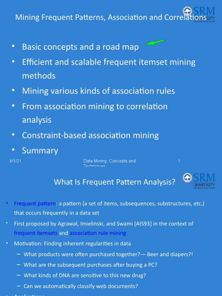 Mining Frequent Patterns, Association and Correlations | PDF | Information Management | Databases
