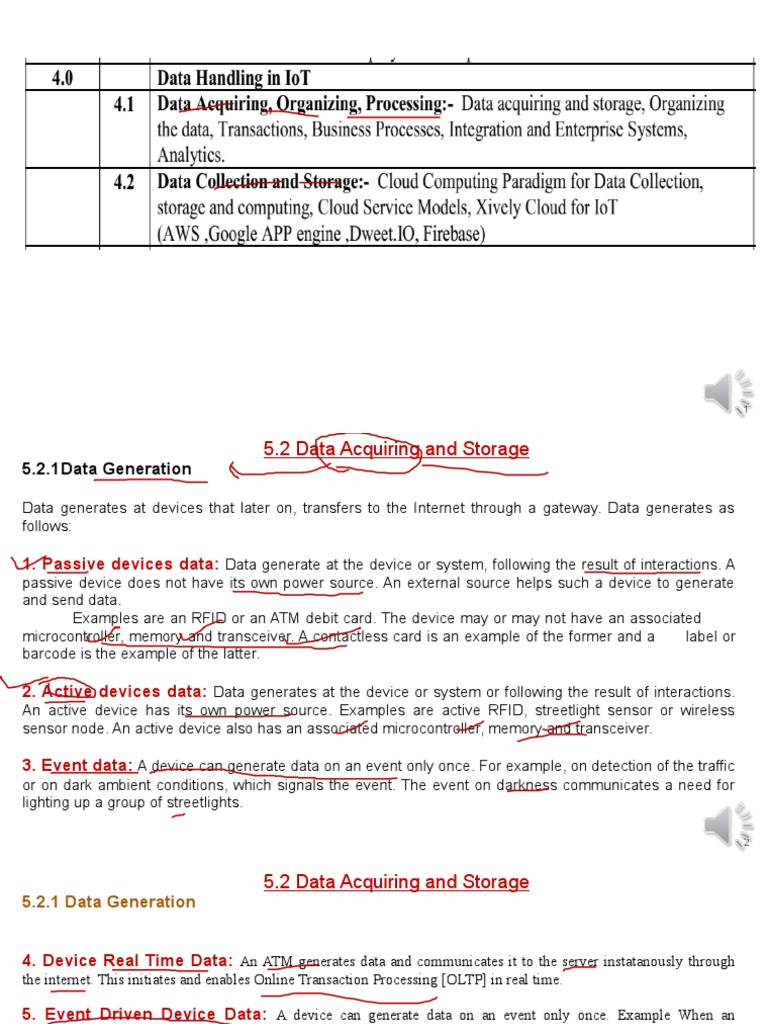Chapter - 4 - Iot - Recording - 2 | PDF | Databases | Internet Of Things
