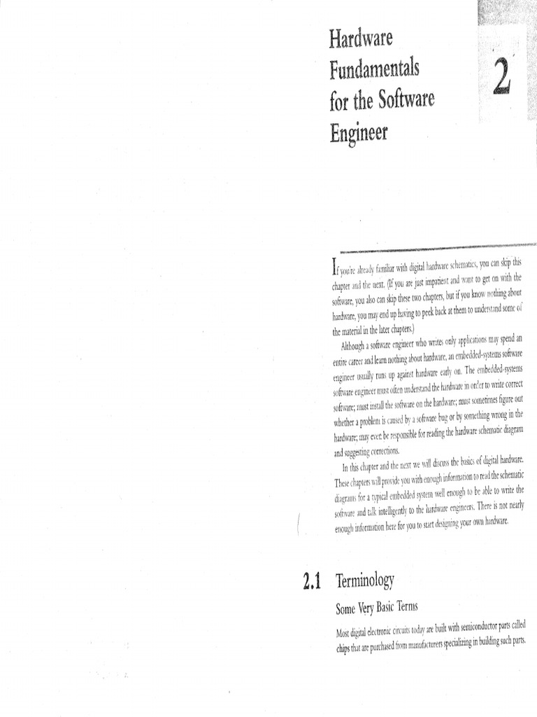 2 Hardware Fundamental For The Software Engineering | PDF
