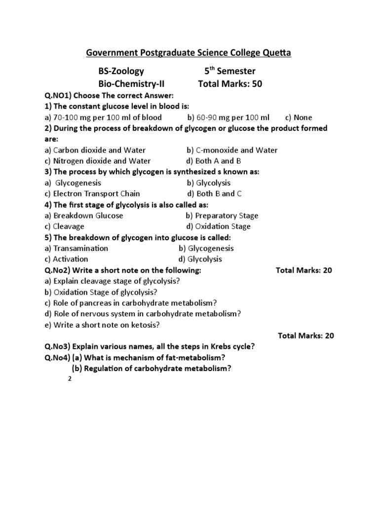 Government Postgraduate Science College Quetta | PDF