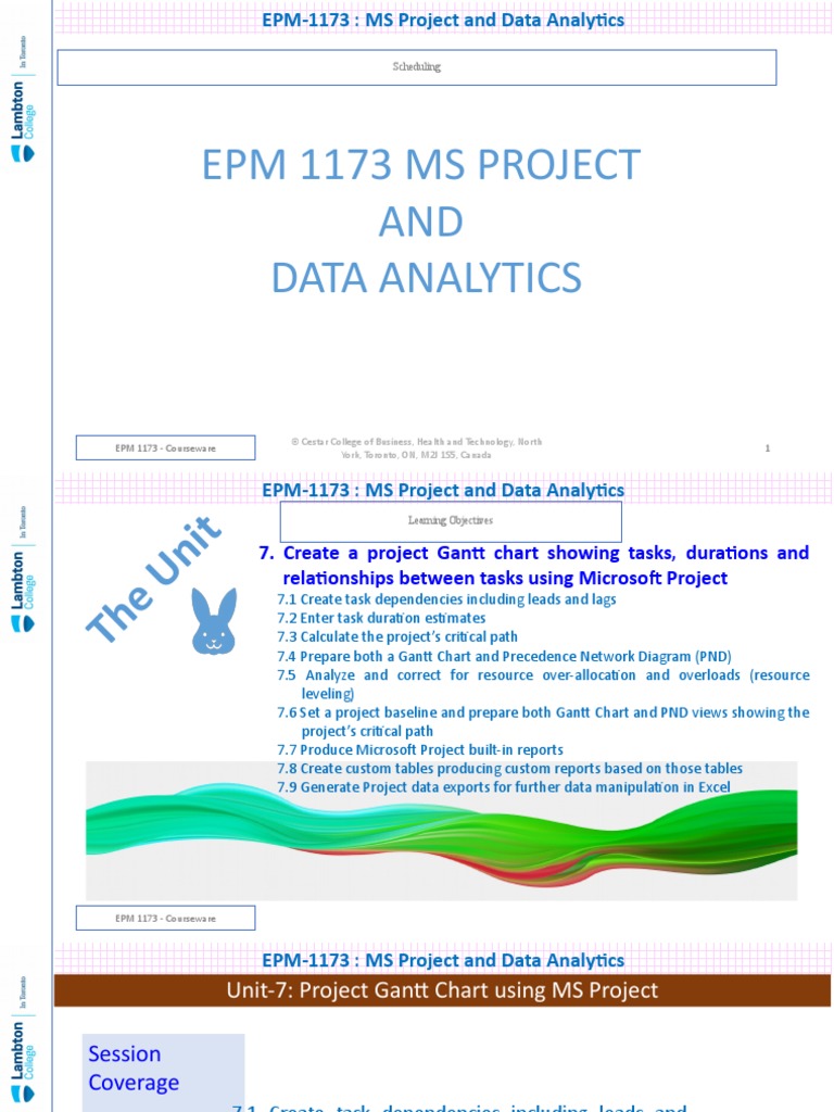 EPM 1173 - Day - 8-Unit - 7-MSP Scheduling | PDF | Software Engineering | Computer Science