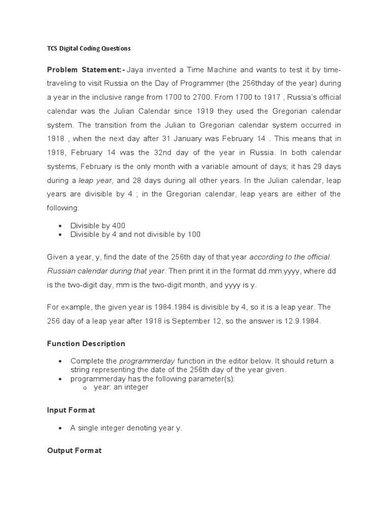 TCS Digital Coding Questions | PDF | Parameter (Computer Programming) | String (Computer Science)