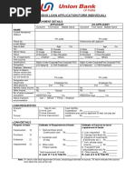 Personal Unsecured Loan Form | PDF | Loans | Financial Services