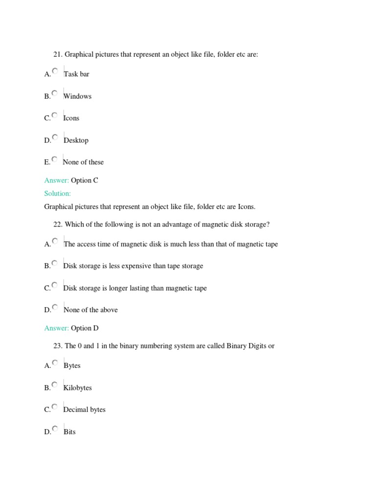 Answer: Solution | PDF | Read Only Memory | Central Processing Unit