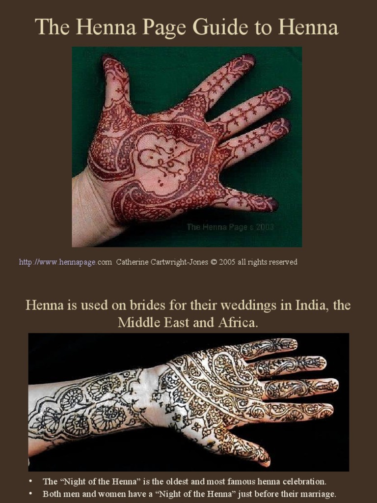 The Henna Page Guide To Henna | PDF | Human Appearance | Nature