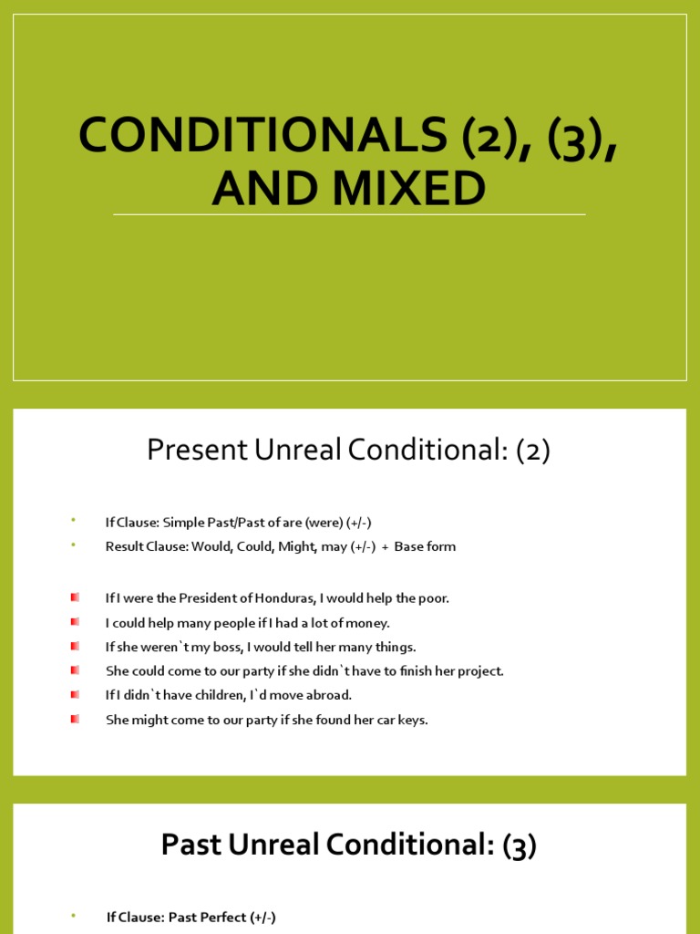 Understanding Mixed Conditionals | PDF