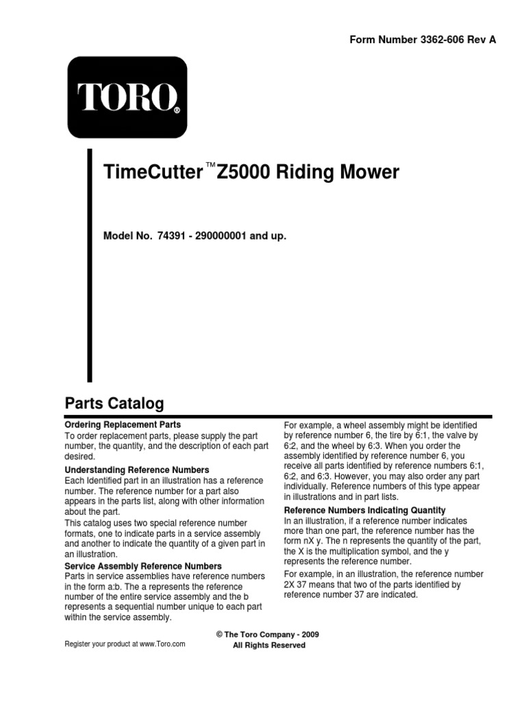 Timecutter Z5000 Riding Mower: Parts Catalog | PDF | Vehicle Technology ...
