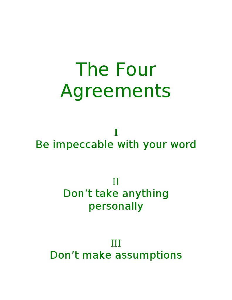 The Four Agreements | PDF