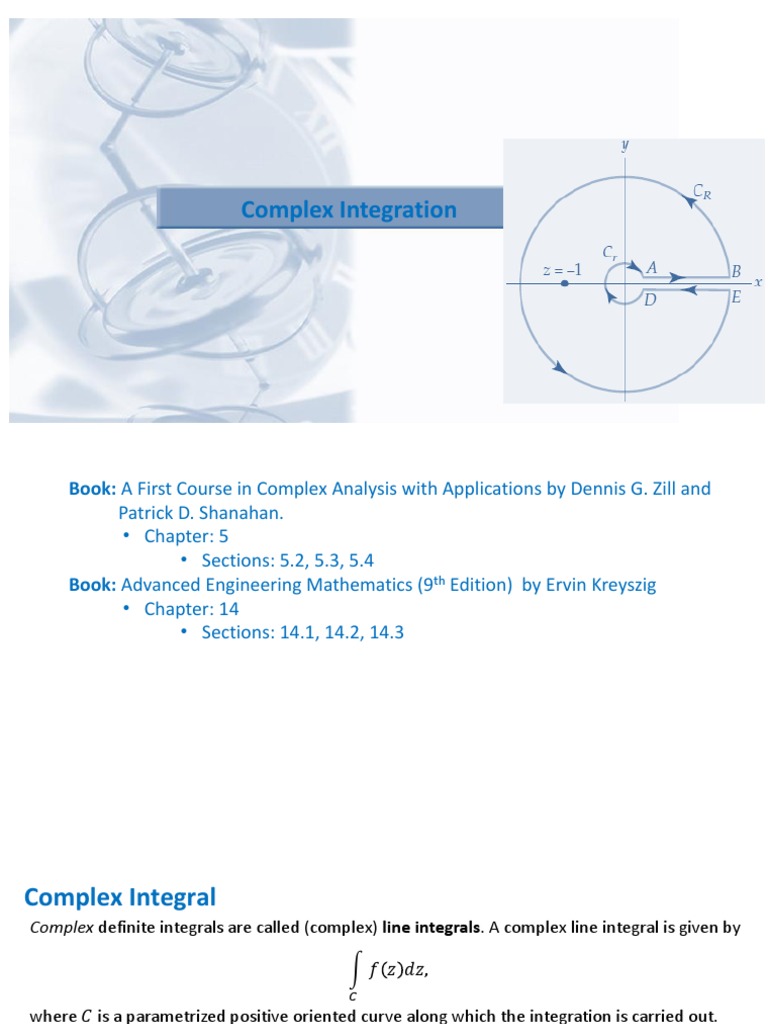 Complex Integrals-1 | PDF | Integral | Curve