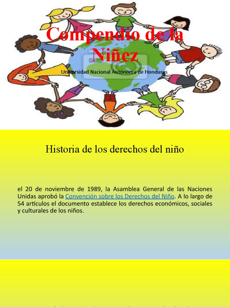 Compendio de La Niñez Hondureña | PDF | Derechos de los niños | Convención de los Derechos del Niño