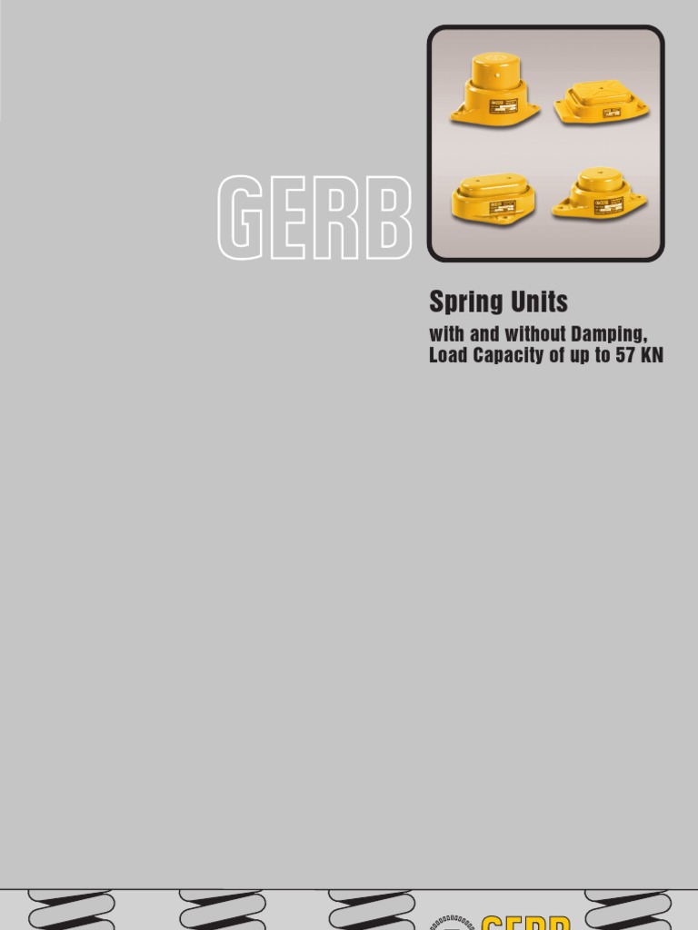 Gerb Spring Units | PDF | Manufactured Goods | Applied And ...