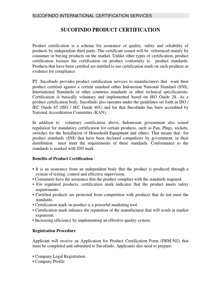 Product Cert Information (Eng) | PDF | Regulation | Evaluation