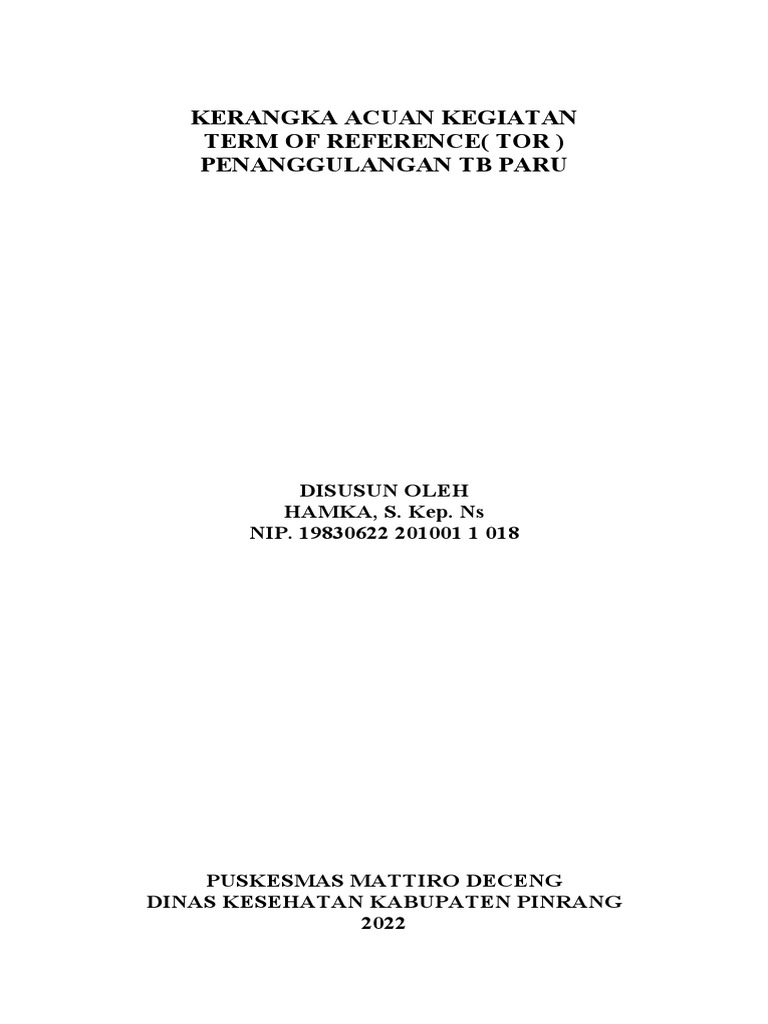 Tor TB Paru 2021 | PDF