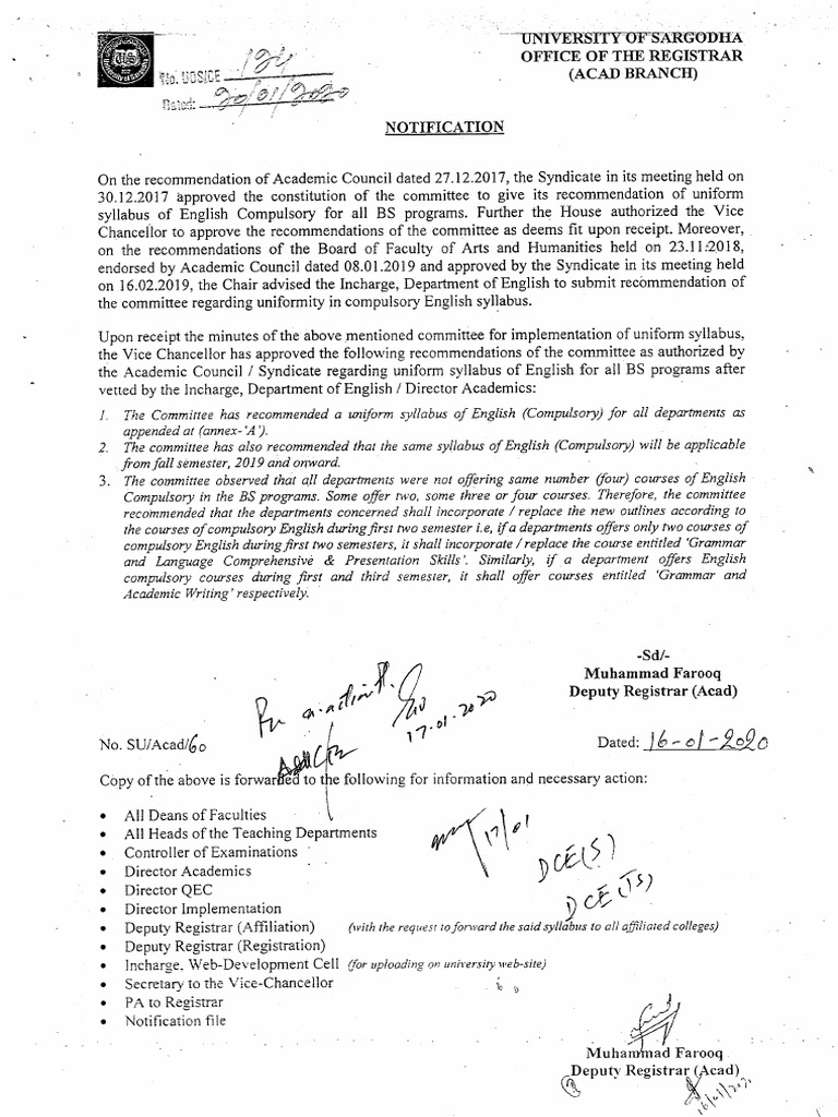 English Compulsory For Bs | PDF