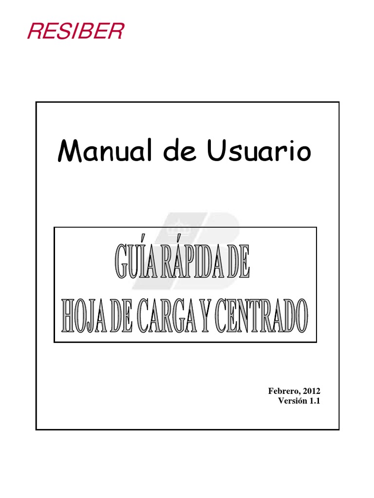 Manual Resiber | PDF | Contraseña | Usuario (informática)