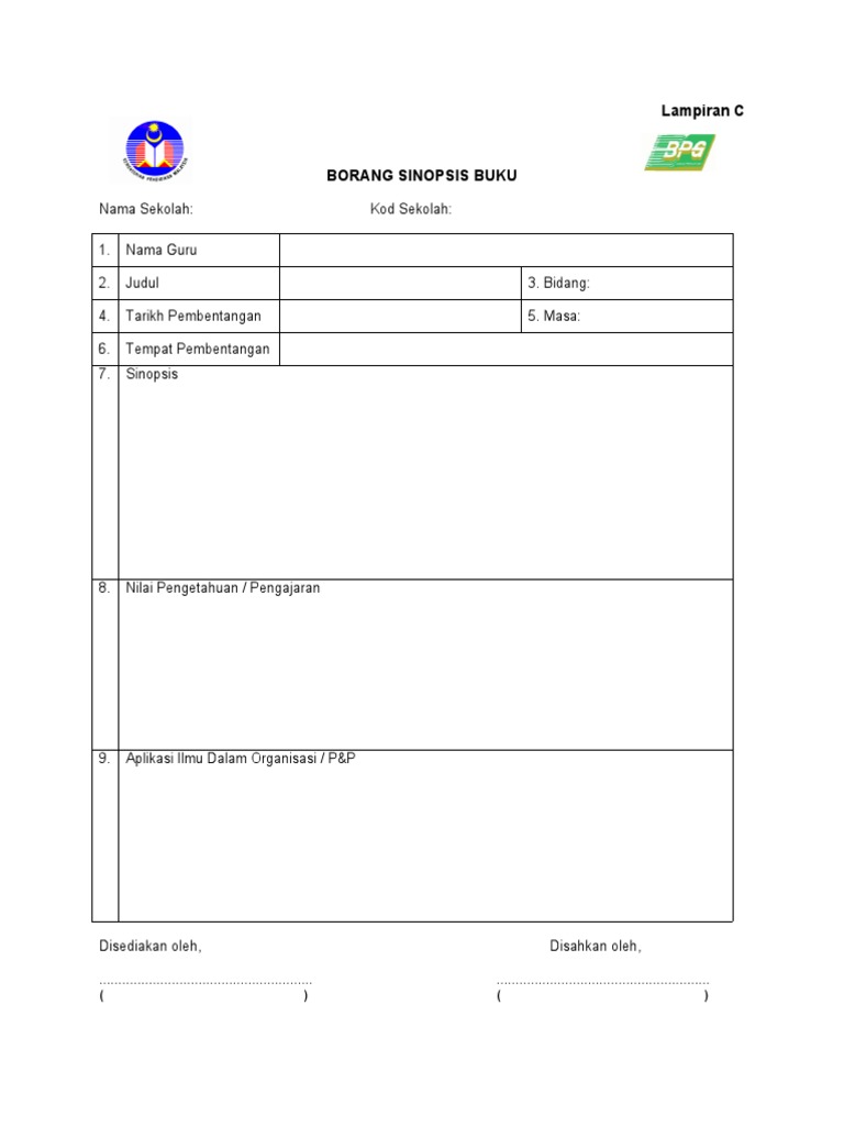 Borang Kosong SPLKM | PDF